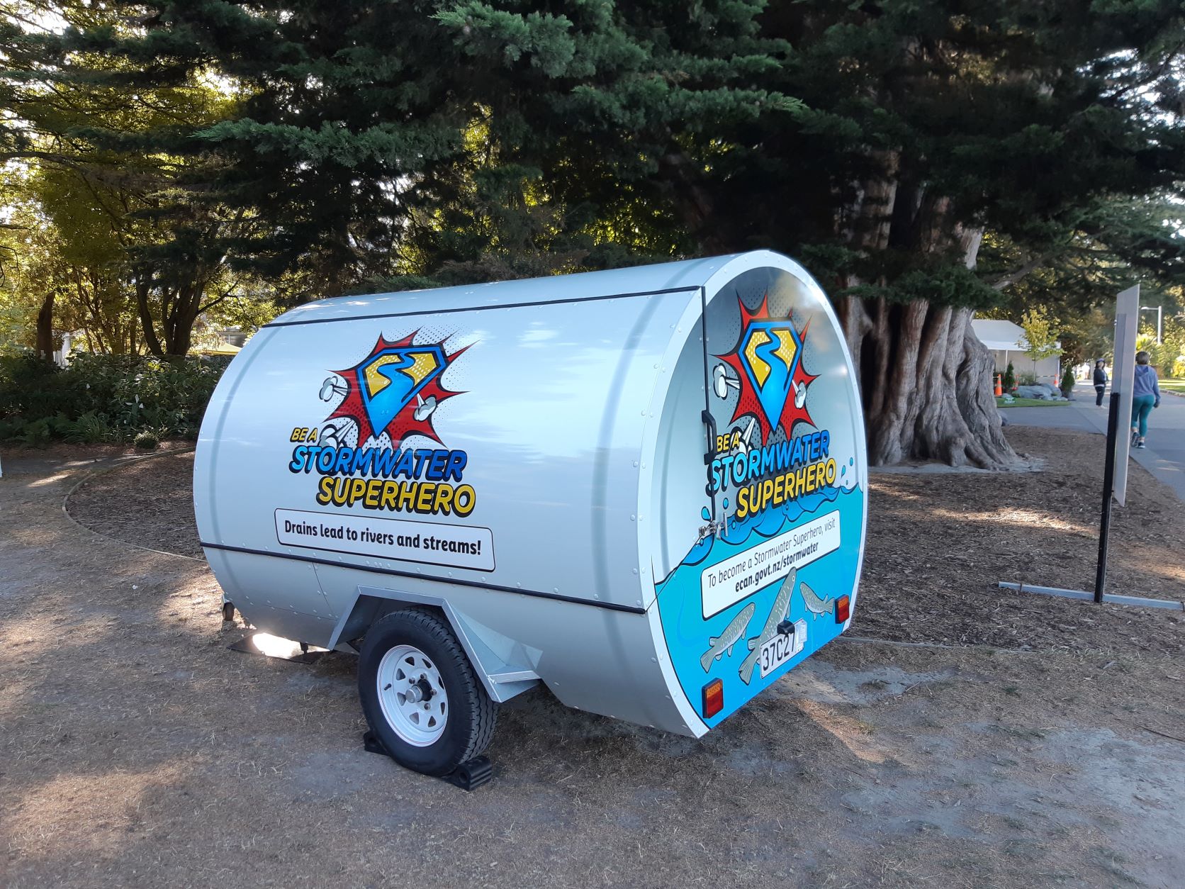 Stormwater Superhero Trailer - Christchurch Envirohub